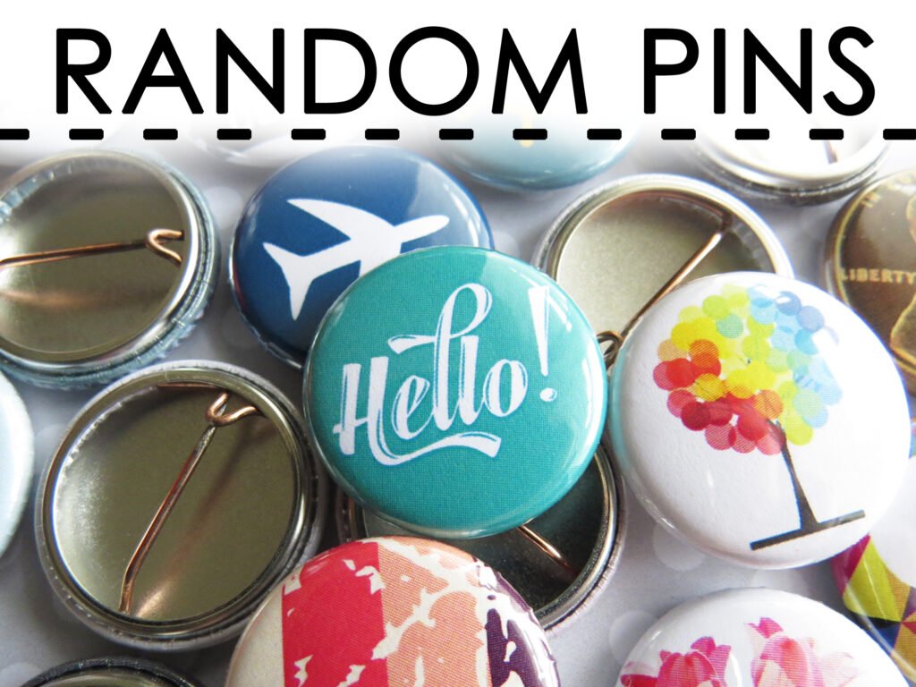 Buttonhead • Random Button Pins Sets • Pocket Mirrors • Temp Tattoos