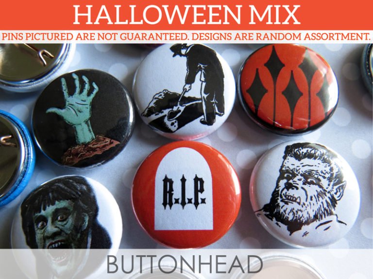 Buttonhead • Random Button Pins Sets • Pocket Mirrors • Temp Tattoos
